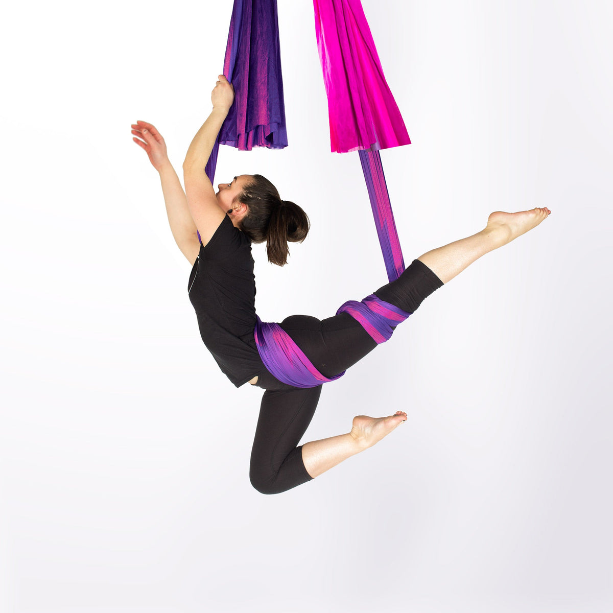 Prodigy Multicoloured 20ft / 6m Aerial Yoga Hammocks - Includes O-ring ...