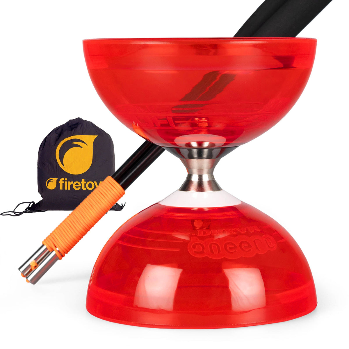Hurricane Triple Bearing Diabolo with Status Handsticks and Bag ...