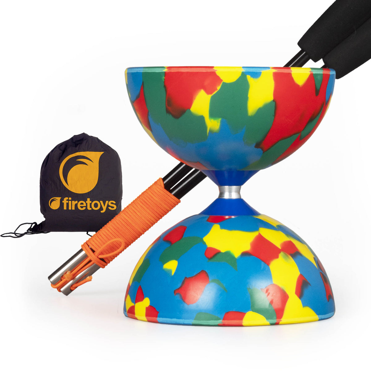 Juggle Dream Jester Diabolo with Status Handsticks and Firetoys Bag ...